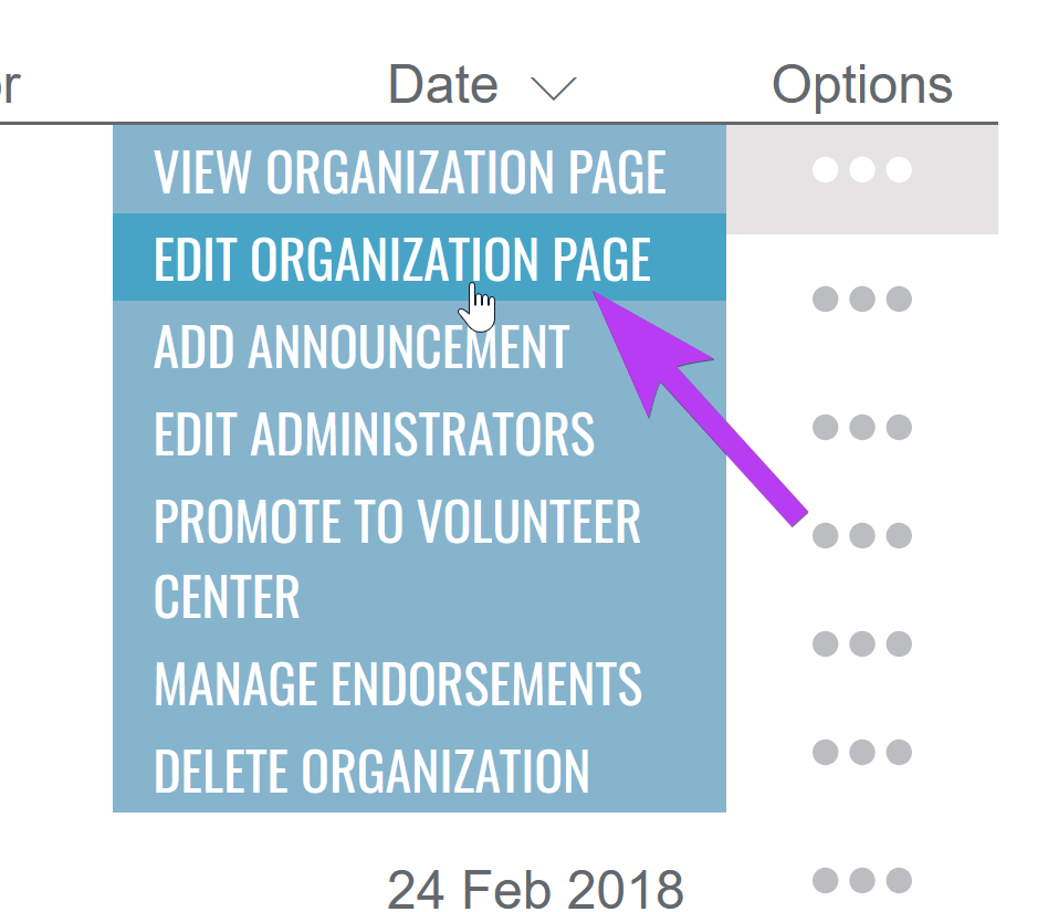How do I edit my Organization Page? – JustServe Help Center